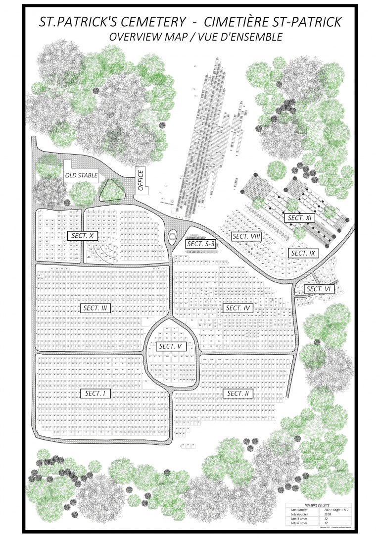 Cemetery Maps - Saint Patrick's Quebec